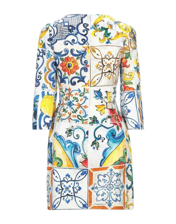 Dolce & Gabbana Printed Mini Dress - White