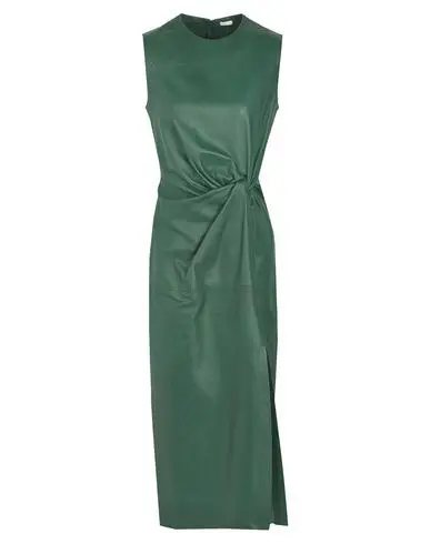 strapless cotton midi dress Women's Crooked Skyline Strapless Waist Pleated Wool Cotton Midi Dress 0/1/2 Black MEAN BLVD Black / 0