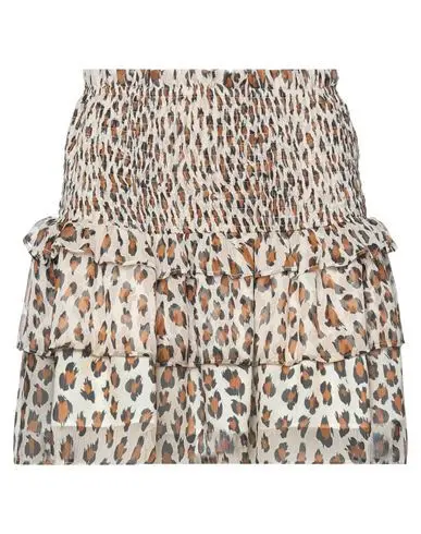 TWINSET Leopard-print Mini Skirt - Beige