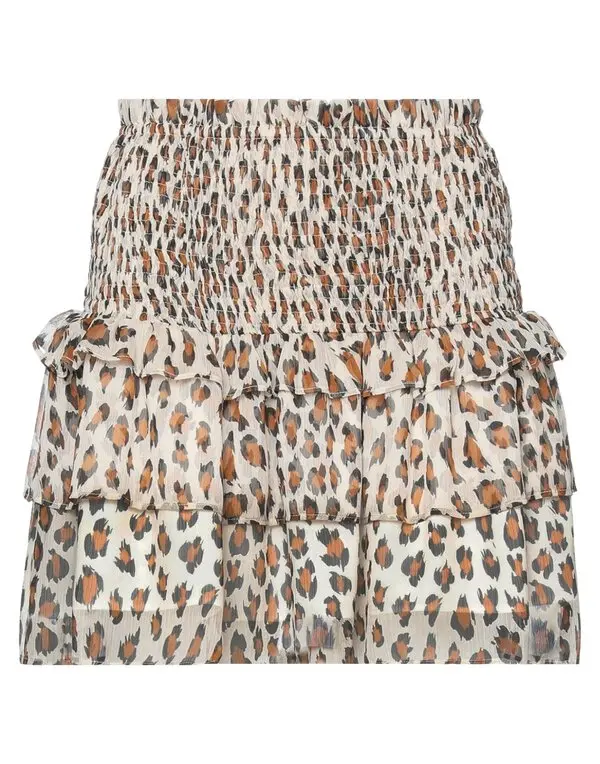 TWINSET Leopard-print Mini Skirt - Beige