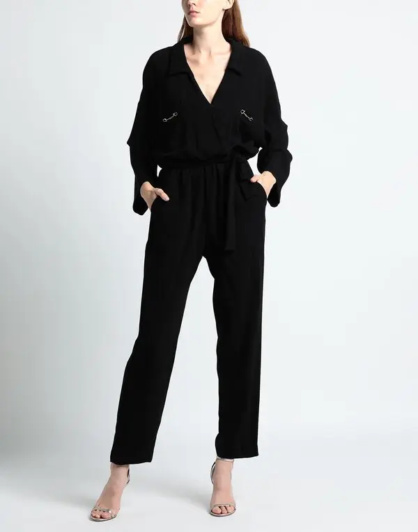 Maje Solid Color Jumpsuit With Appliqués