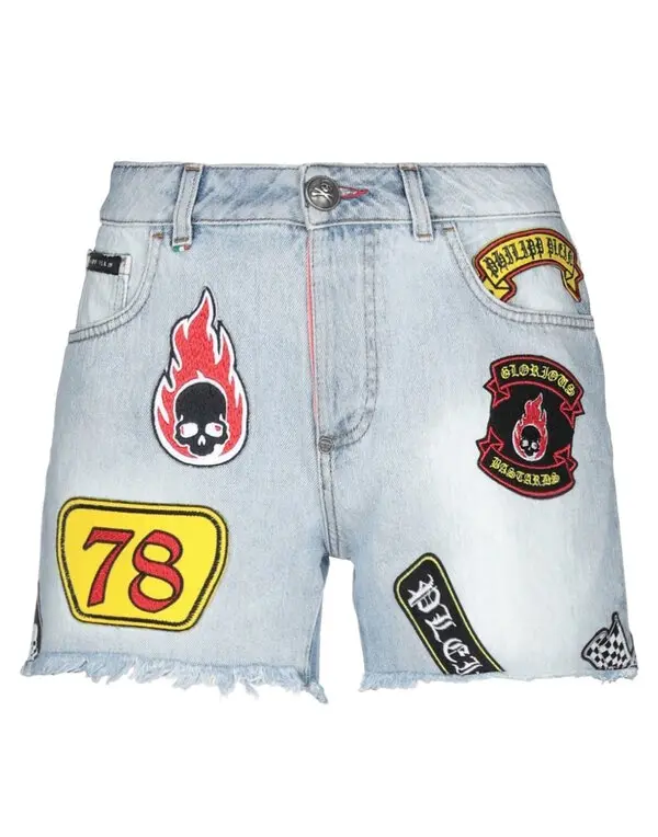 Philipp Plein Denim Shorts