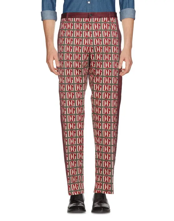 Dolce & Gabbana Jacquard Logo Print Tapered Leg Trousers