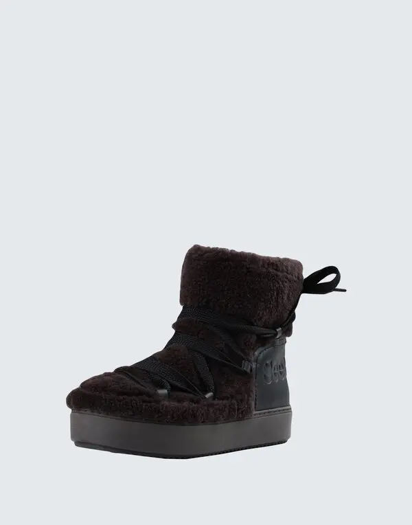 See By Chloé Padded Ankle Boots - Brown