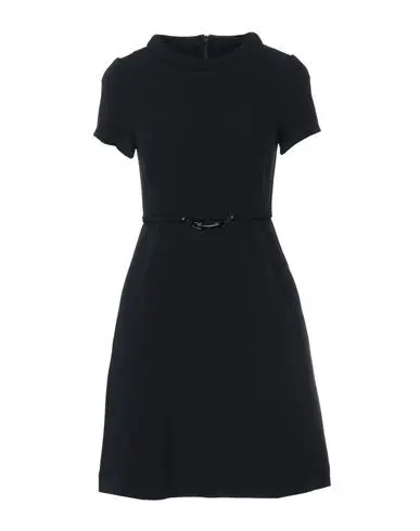 High Mini Flared Dress - Dark Blue