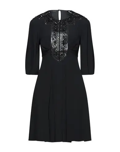 Alberta Ferretti Mini Flared Dress - Black