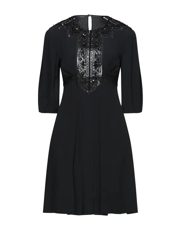 Alberta Ferretti Mini Flared Dress - Black
