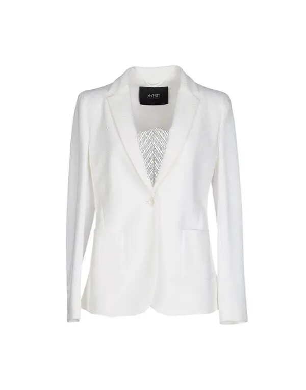 SEVENTY VENEZIA Blazer Size Polyamide, Elastane