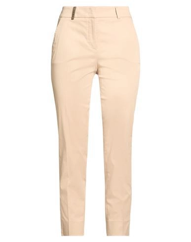 Peserico Straight-leg Cotton Elastane Pants - Beige