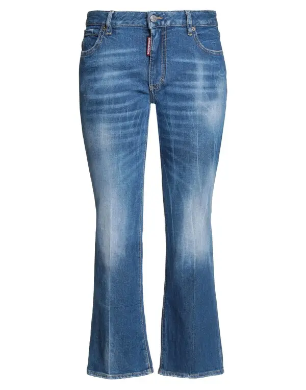 Dsquared2 Jeans In Cotton, Elastane, And Cow Leather