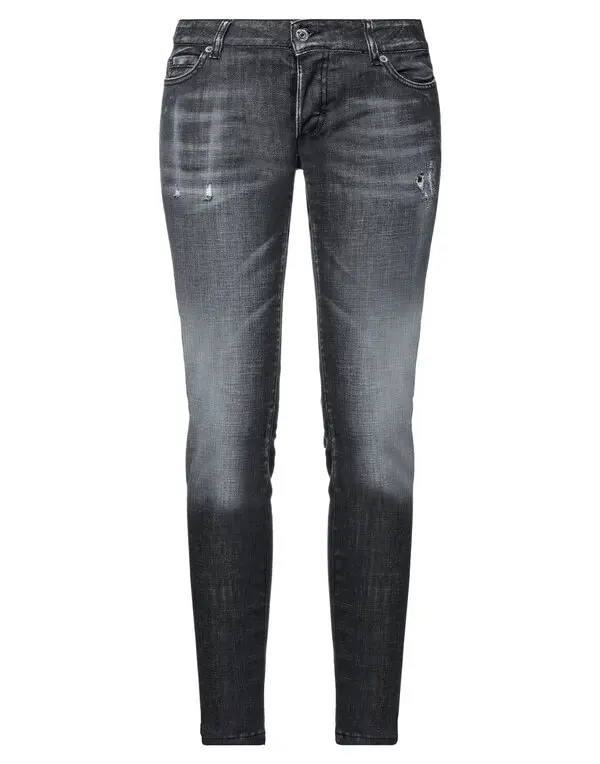 Dsquared2 Jeans In Cotton, Elastane, And Cow Leather
