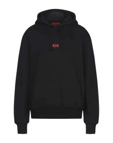 424 Embroidered Cotton Sweatshirt - Black