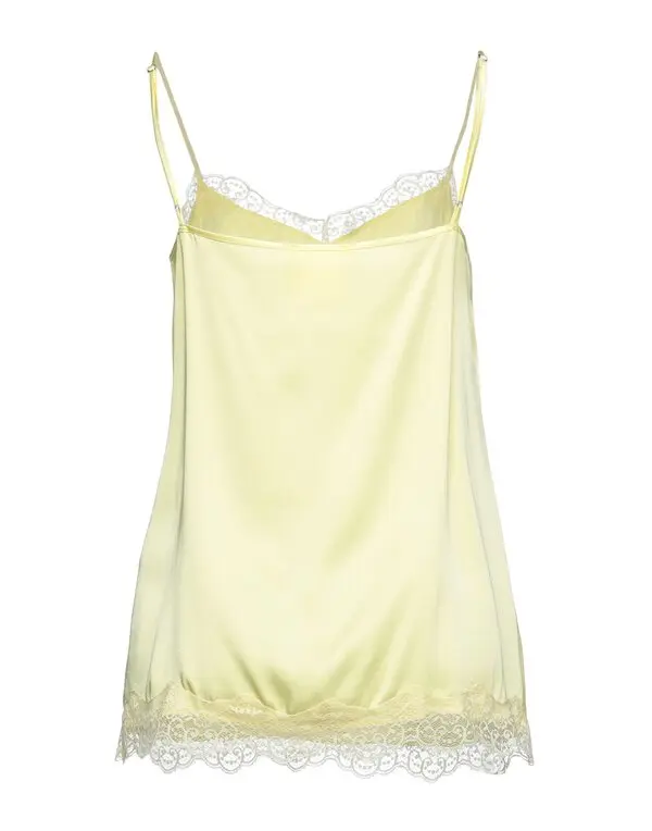 SEMICOUTURE Top In Sky Acetate, Viscose, Polyamide - Yellow
