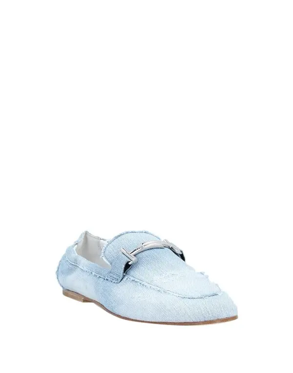TOD'S Loafers In Textile Fibers - Blue
