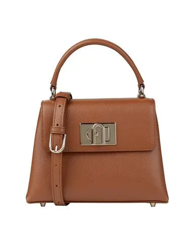 Furla 1927 Mini Top Handle Handbag In Soft Leather - Brown
