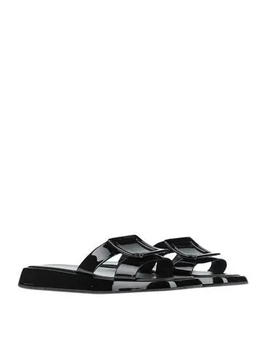 ROGER VIVIER Soft Leather Sandals - Black