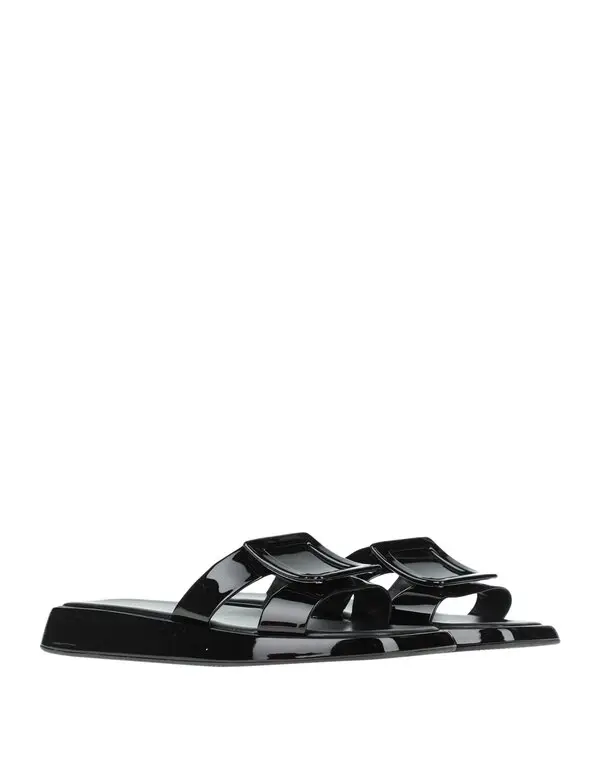 ROGER VIVIER Soft Leather Sandals - Black