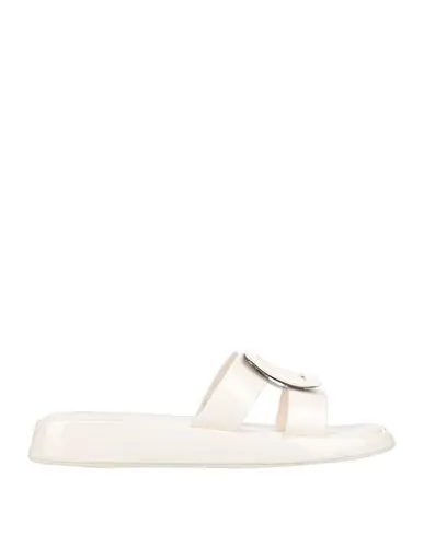 ROGER VIVIER Leather Wedge Sandals With Buckle Detail