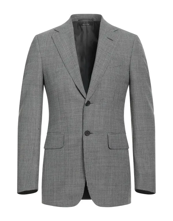 Dunhill Wool Houndstooth Blazer - Light Grey