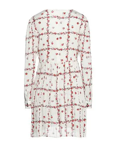 Pinko Mini Floral Print Crepe Dress - White