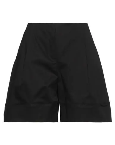 BALLANTYNE Cotton Blend Bermuda Shorts - Black