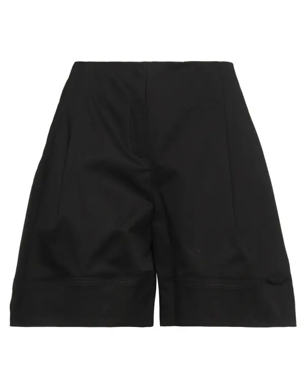 BALLANTYNE Cotton Blend Bermuda Shorts - Black