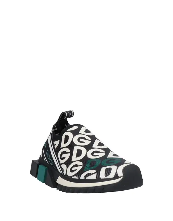 Dolce & Gabbana Jacquard Knit Slip-on Sneakers - Black