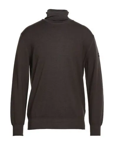 Paul & Shark Dark Virgin Wool Turtleneck Sweater - Brown