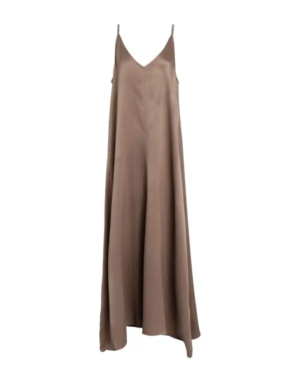 LIU •JO Maxi Slip Dress - Khaki
