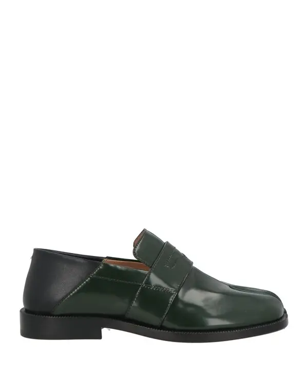 MAISON MARGIELA Leather Penny Loafers - Green