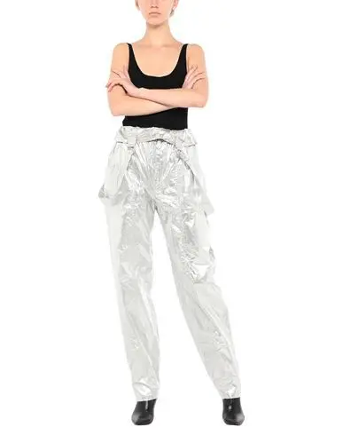 Isabel Marant Tapered Laminated Pants - Silver