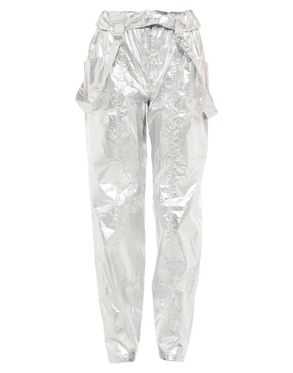 Isabel Marant Tapered Laminated Pants - Silver