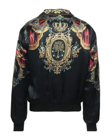 Dolce & Gabbana Jacket In Silk Blend With Embroidered Details