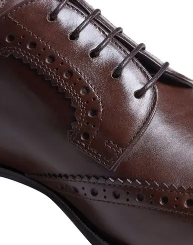 Dunhill Lace-up Brogues In Leather - Brown