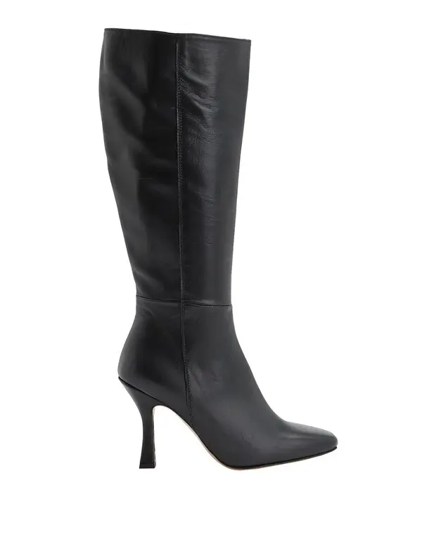 8 BY YOOX Glove Leather Square Toe Tall Boots