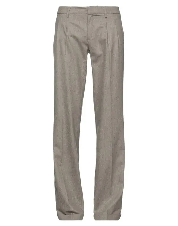 JACOB COHЁN Solid Wool Flannel Pants - Beige