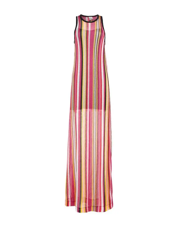 Pinko Striped Maxi Dress - Pink
