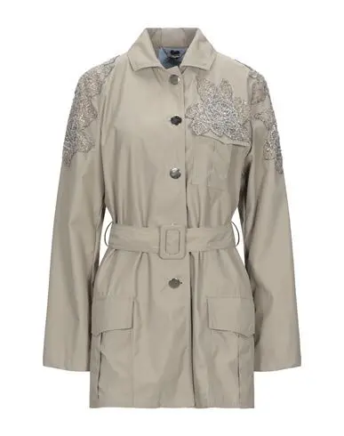 Blumarine Belted Twill Trench Coat