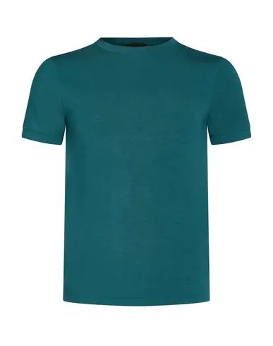 Giorgio Armani T-shirt Deep Teal Size Viscose, Elastane