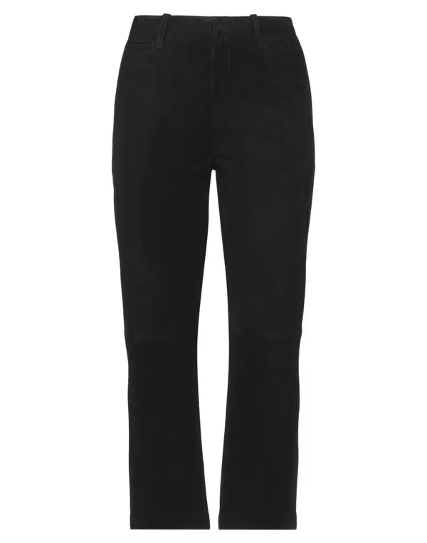 FRAME Flared Lambskin Pants - Black