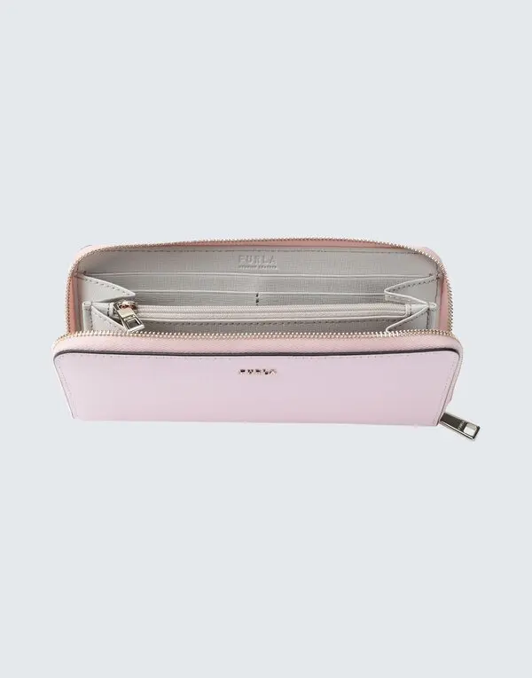 Furla Babylon Xl Zip Around Sl Wallet Soft Leather - Light Pink