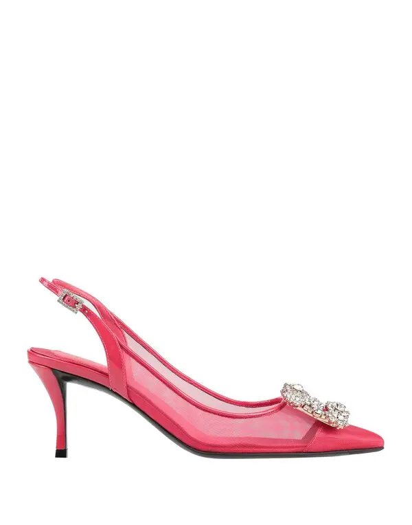 ROGER VIVIER Pumps In Soft Leather And Techno Fabric