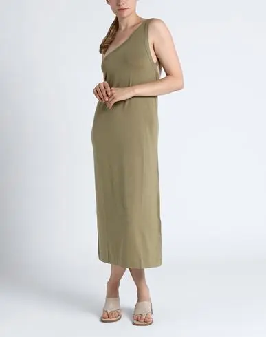 Ninety Percent Astrid Stretch Tencel Sj Asymmetric Strap Midi Dress In  Green - 43% Off | Editorialist