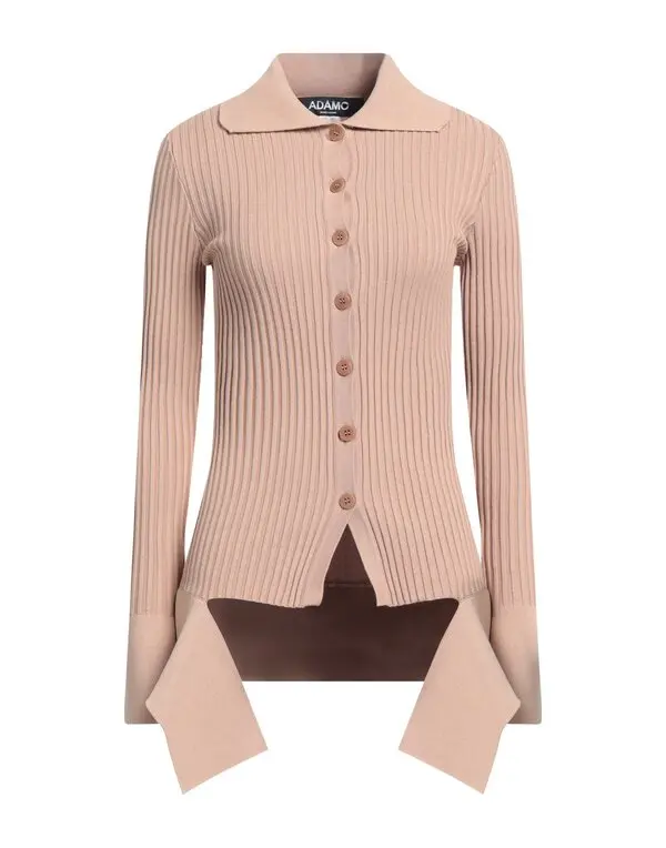 ANDREĀDAMO Ribbed Knit Cardigan - Beige