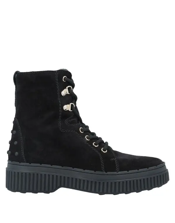 TOD'S Leather Ankle Boots - Black
