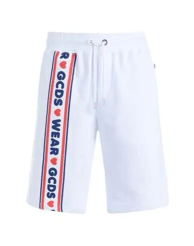 Gcds Recycled Cotton Athletic Shorts - White