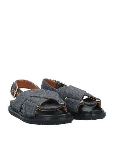 Marni Flannel Sandals - Grey