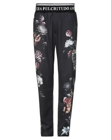 Dolce & Gabbana Floral Printed Pants - Black