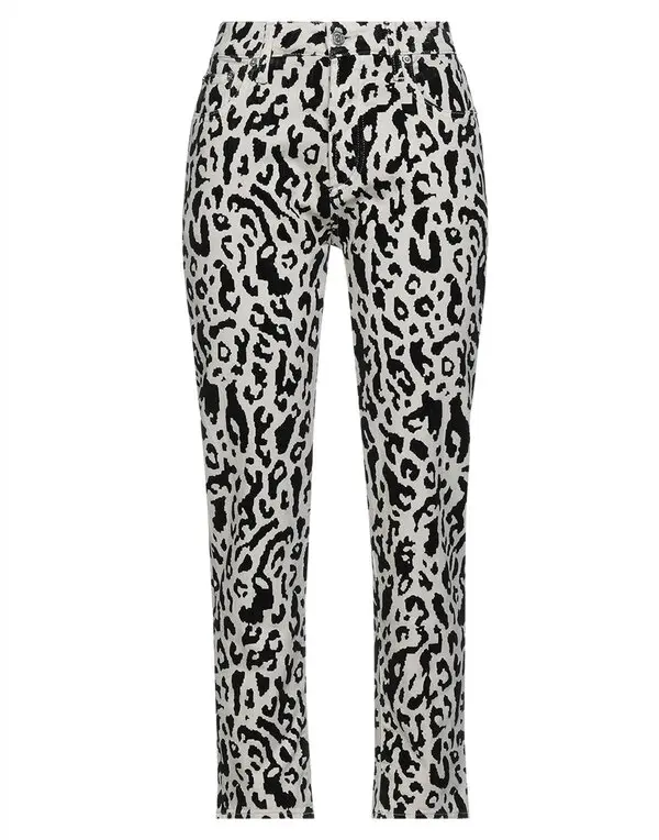 DEPARTMENT 5 Tapered Animal Print Pants - White