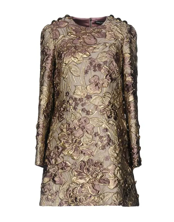 Dolce & Gabbana Mini Dress Size Acetate, Polyester, Silk, Lurex, Polyamide